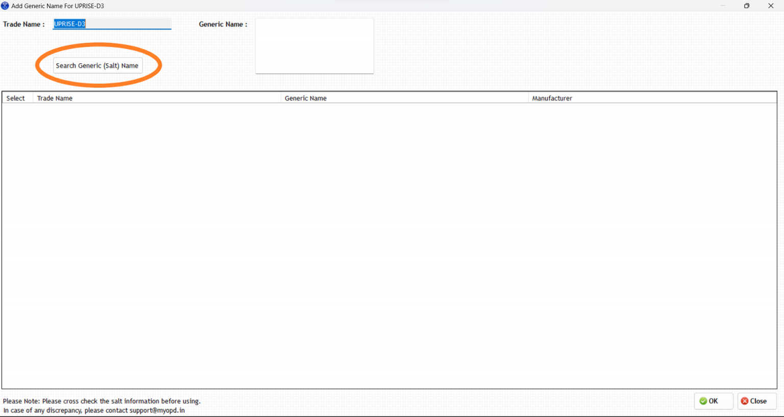 How to add Generic Molecule, Salt to Medicine - MyOPD™ Clinic and ...